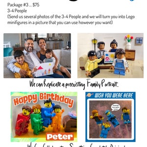 Custom Lego Picture: Package 3 Offering - Etsy