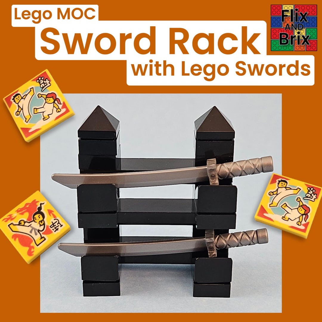 LEGO MOC Sword Rack - Etsy