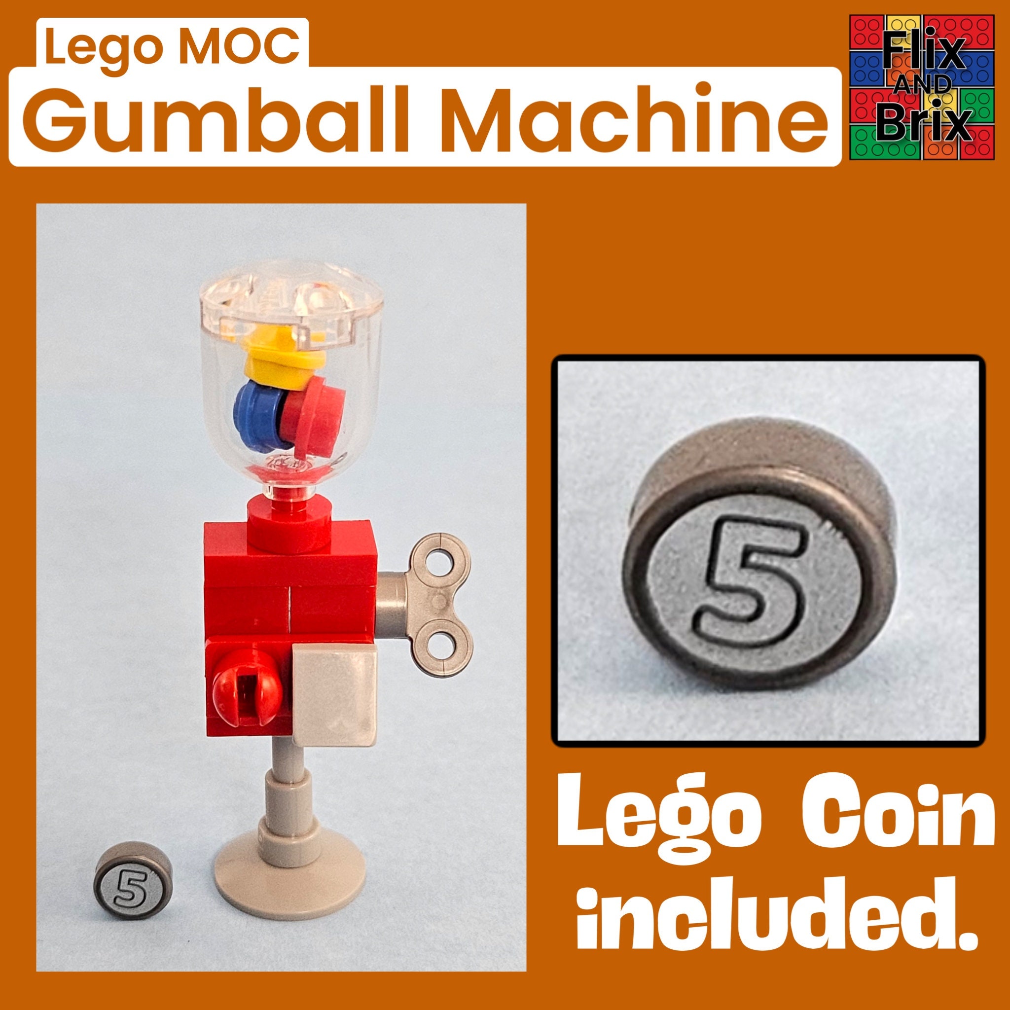 LEGO MOC Gumball Machine - Etsy