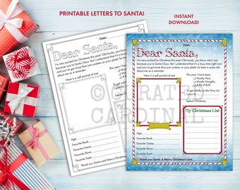 Printable Christmas Coloring Pages Letter to Santa Letter From Santa ...
