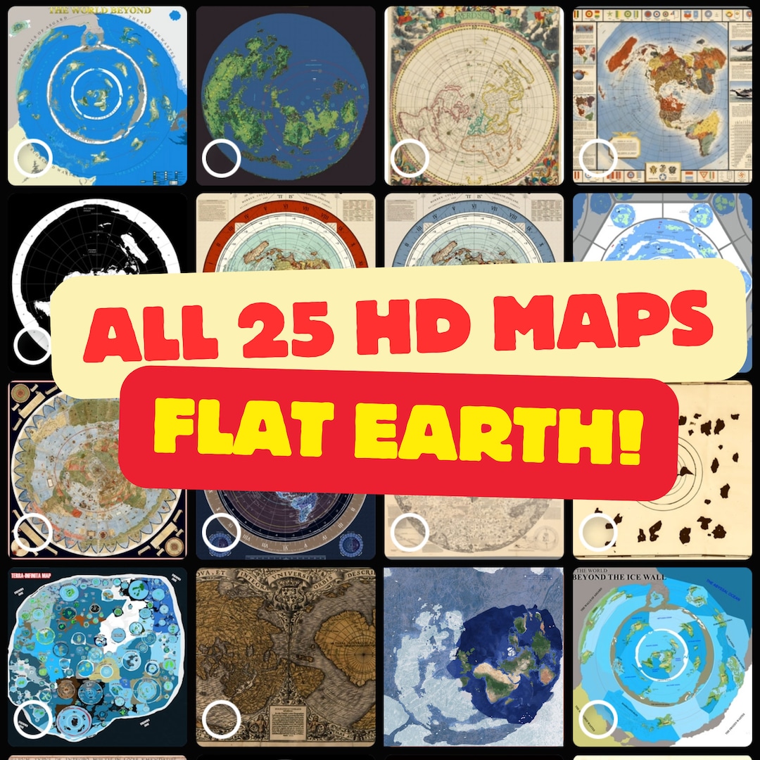 ALL 25 HD Flat Earth Maps Download High Resolution Hyperborea World Beyond the Icewall Terra ...