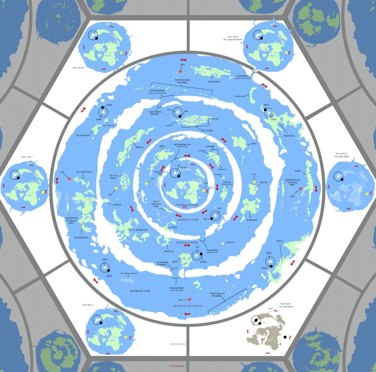 All 25 Flat Earth Maps High Resolution Digital Download - Extra ...