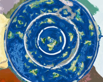 World Beyond Flat Earth Map High Resolution Digital Download - Extra ...