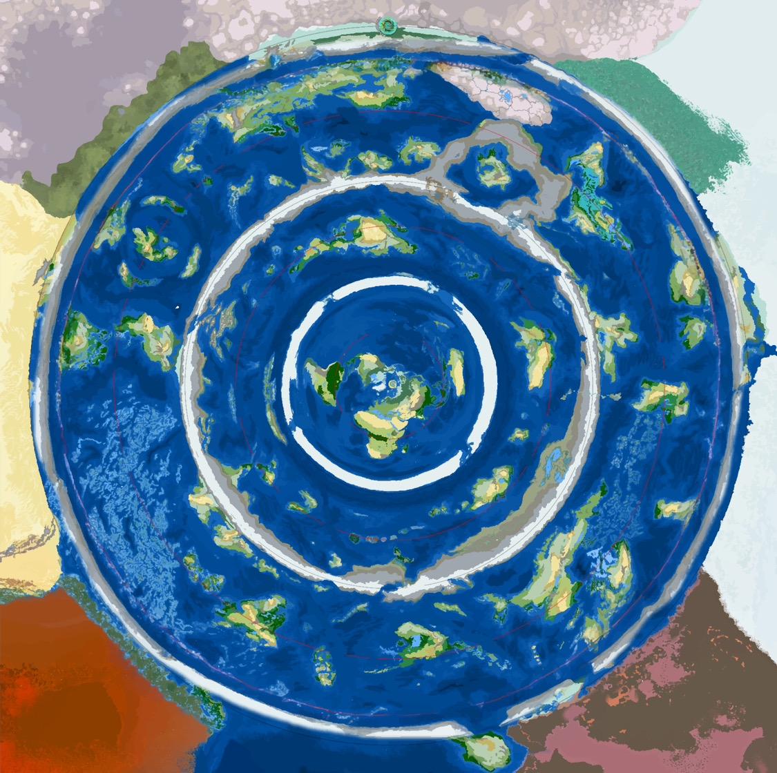 World Beyond Raw Flat Earth Map High Resolution Digital Download ...