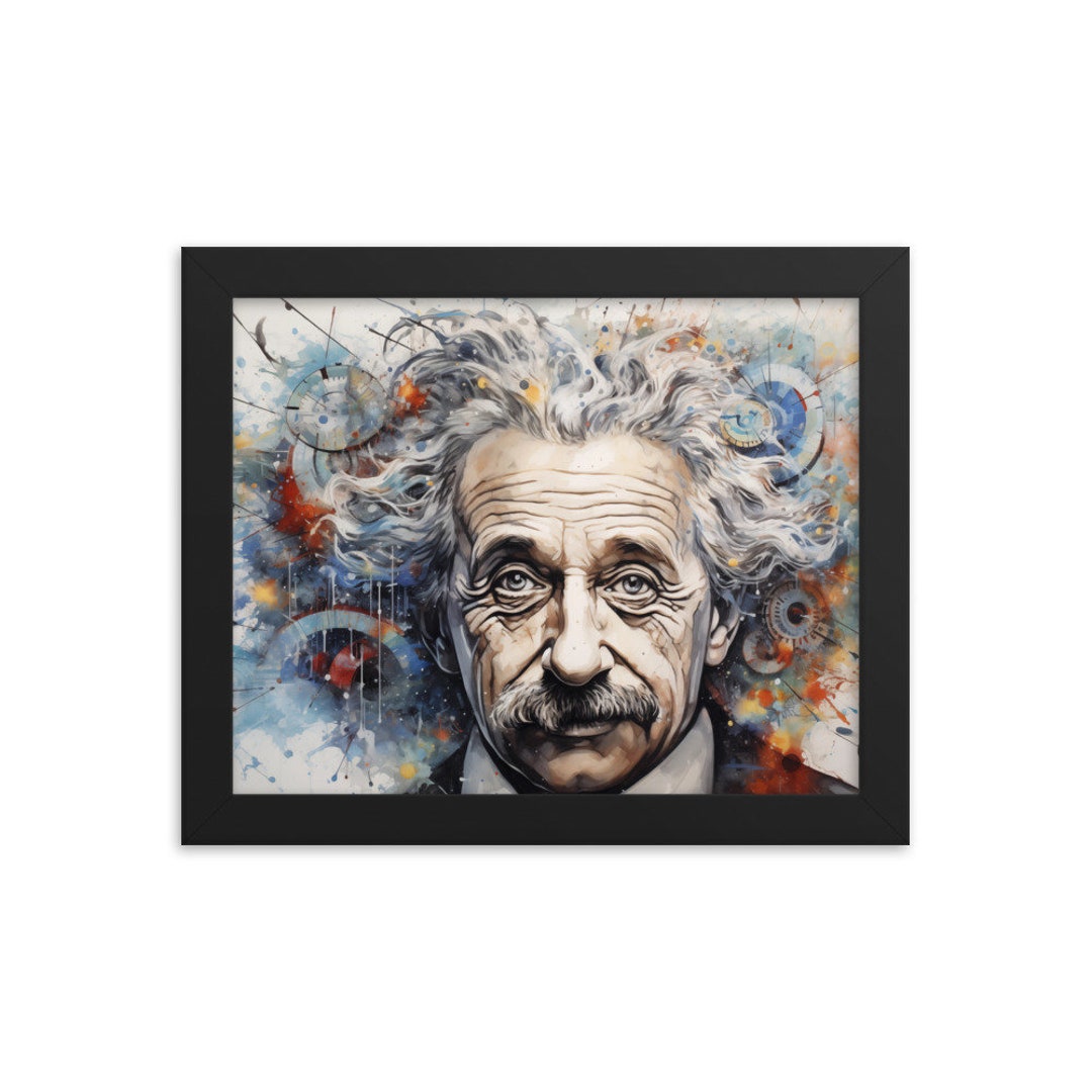 Cryptic Rick Art - Framed Poster _ Einstein - Pop Art - Etsy