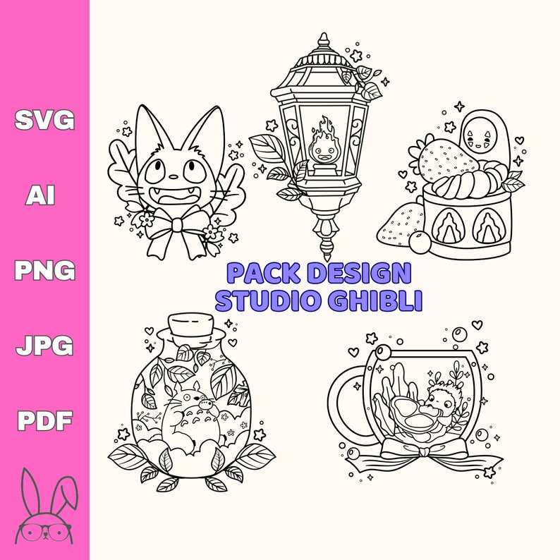 Studio Ghibli SVG, Beautiful Designs for Your Projects, Digital ...