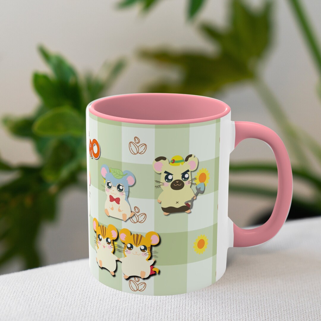 Hamtaro Ham-ham Mug, Original Kawaii Hamster Design, 11 Oz, Choice of ...