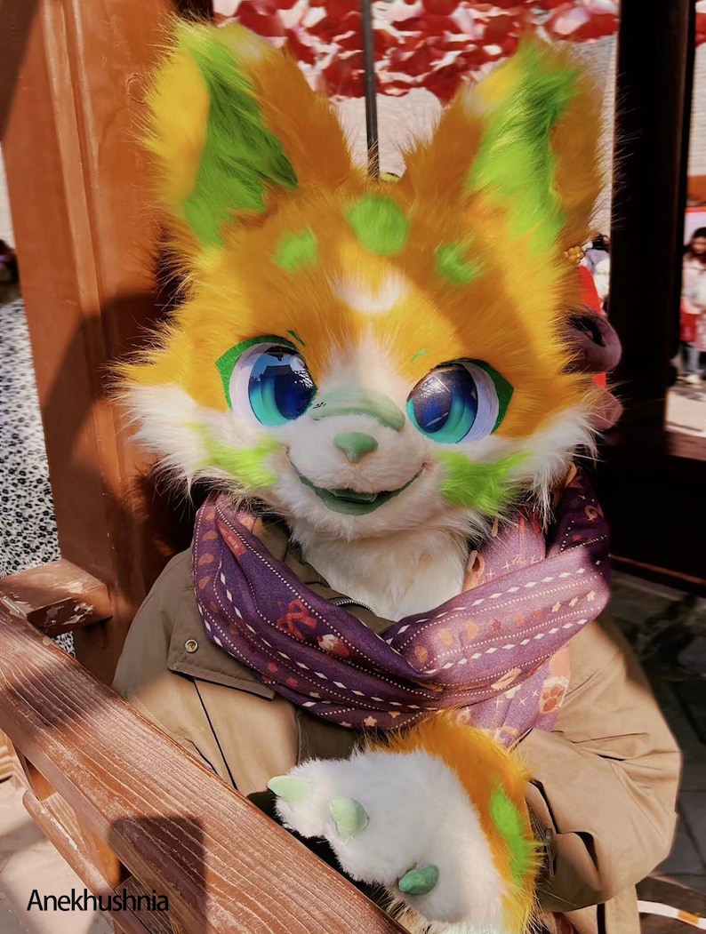 Kigurumi Fursuit Head, Furry Dragon Mask, Kemono Fursuit, Kigurumi Mask ...