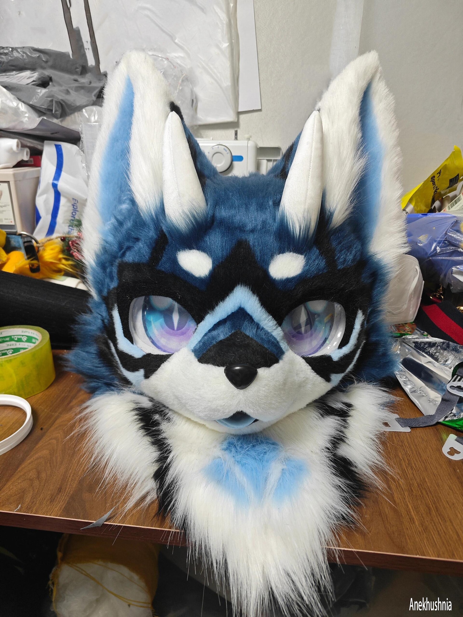 Night Wolf,kemono Fursuit,kemono Mask,fantasy Creatures,fursuit Head ...