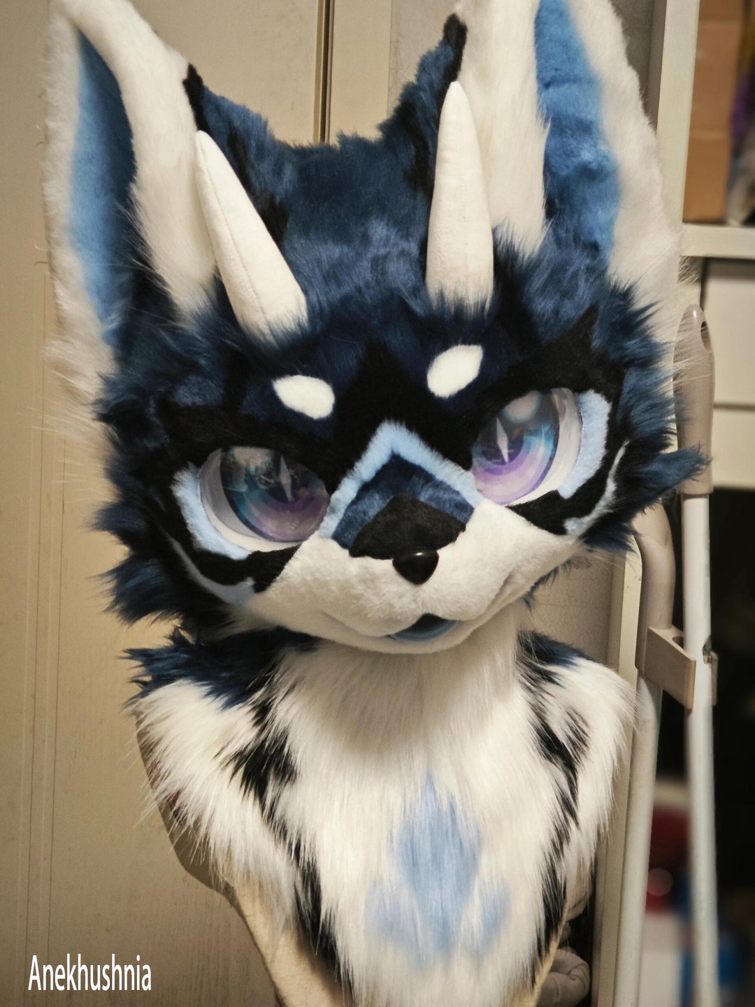 Night Wolf,kemono Fursuit,kemono Mask,fantasy Creatures,fursuit Head ...