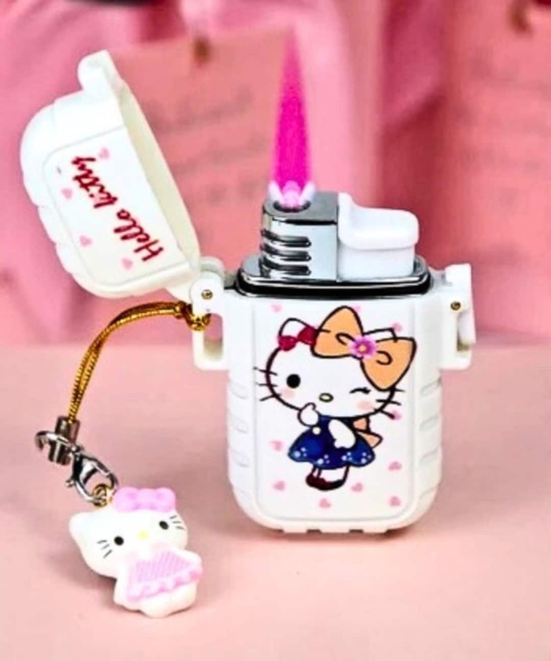 Kuromi Hello Kitty Lighter Sanrio Melody Red Fire Windproof - Etsy