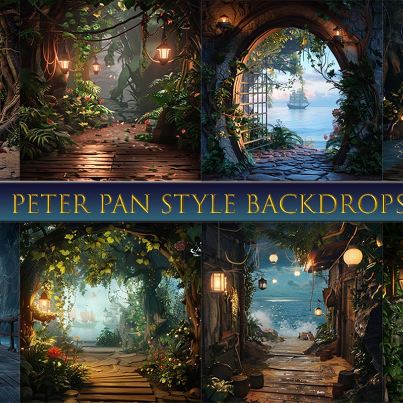 Peter Pan Backdrop - Etsy