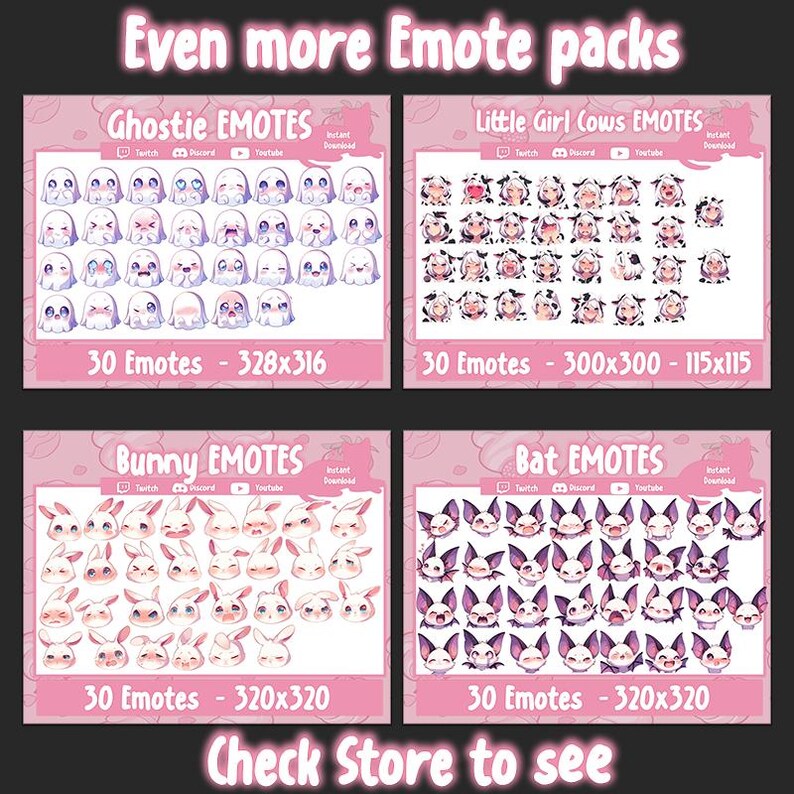 30 Ghostie, Ghost Emotes, Discord, Twitch Download Digital, Ready to ...