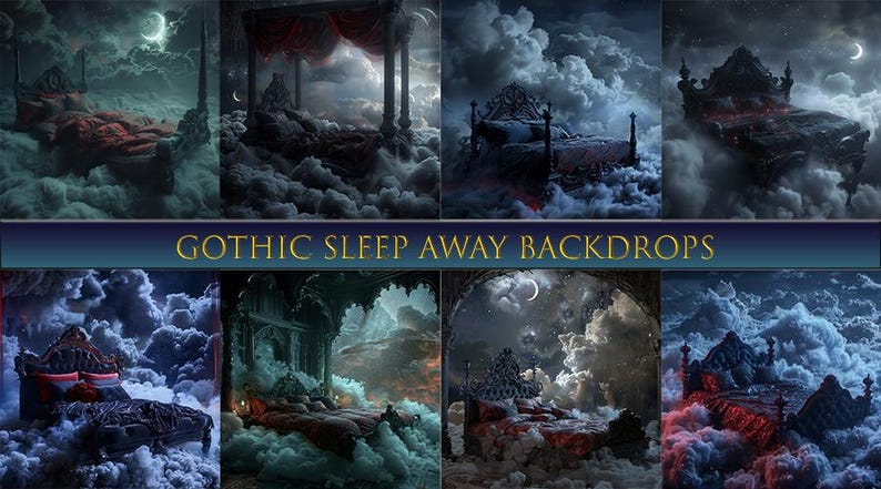 Gothic Sleep Away Fantasy Backdrops, Backgrounds Digital Art, Beautiful ...
