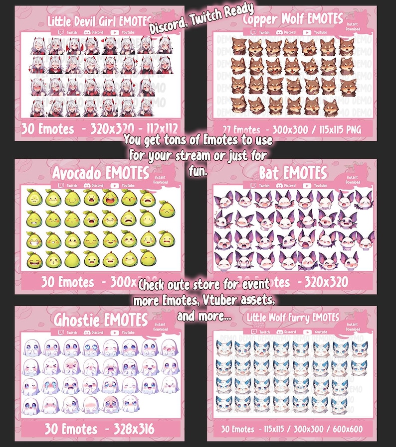 30 Chibi Tiger Emotes, Twitch/discord PNG (digital Download) - Etsy