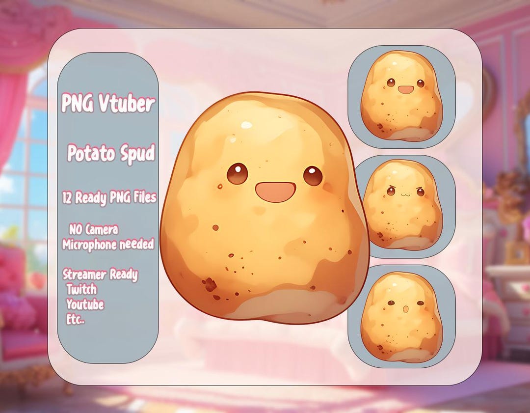 Chibi Potato Spud PNG – Vtuber Twitch Streaming Asset (digital Download ...