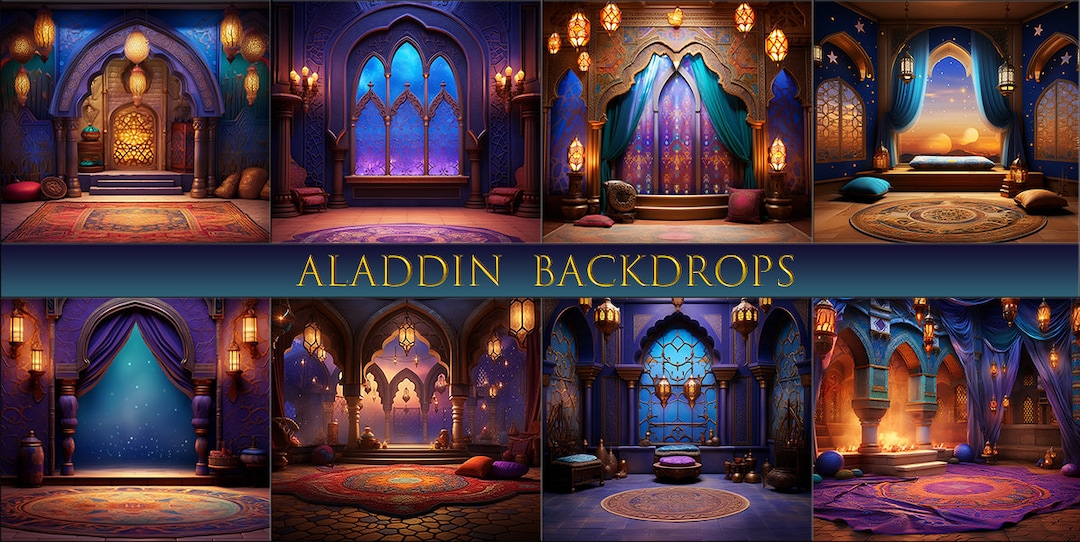 Aladdin Digital Backdrops: Arabian Nights Photography Backgrounds ...