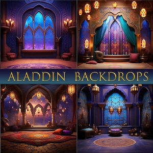 Aladdin Digital Backdrops: Arabian Nights Photography Backgrounds ...
