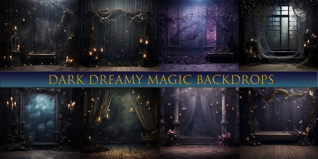 Dark Dreamy Backdrops, Backgrounds Digital Art, Beautiful - Etsy