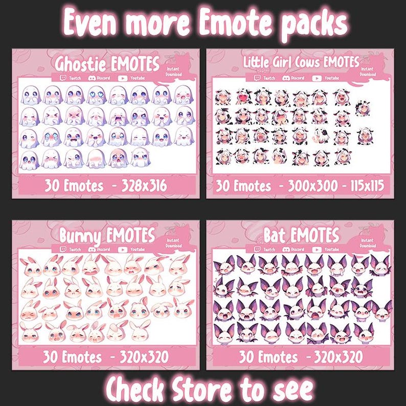 30 Kitty Cat Emotes, Discord, Twitch Download Digital, Ready to Use ...
