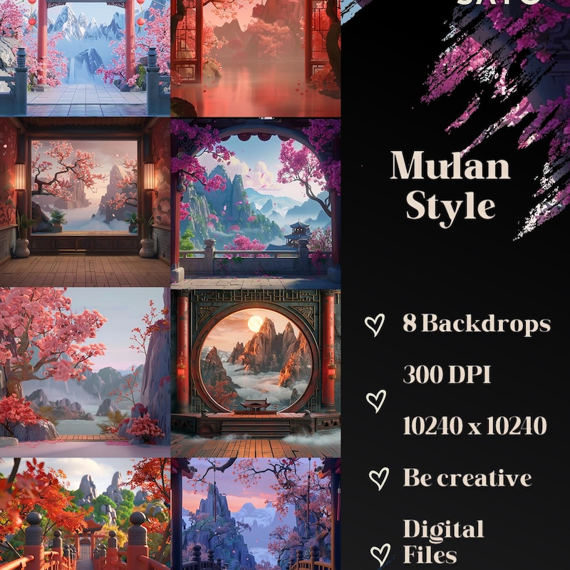 Mulan Backgrounds - Etsy