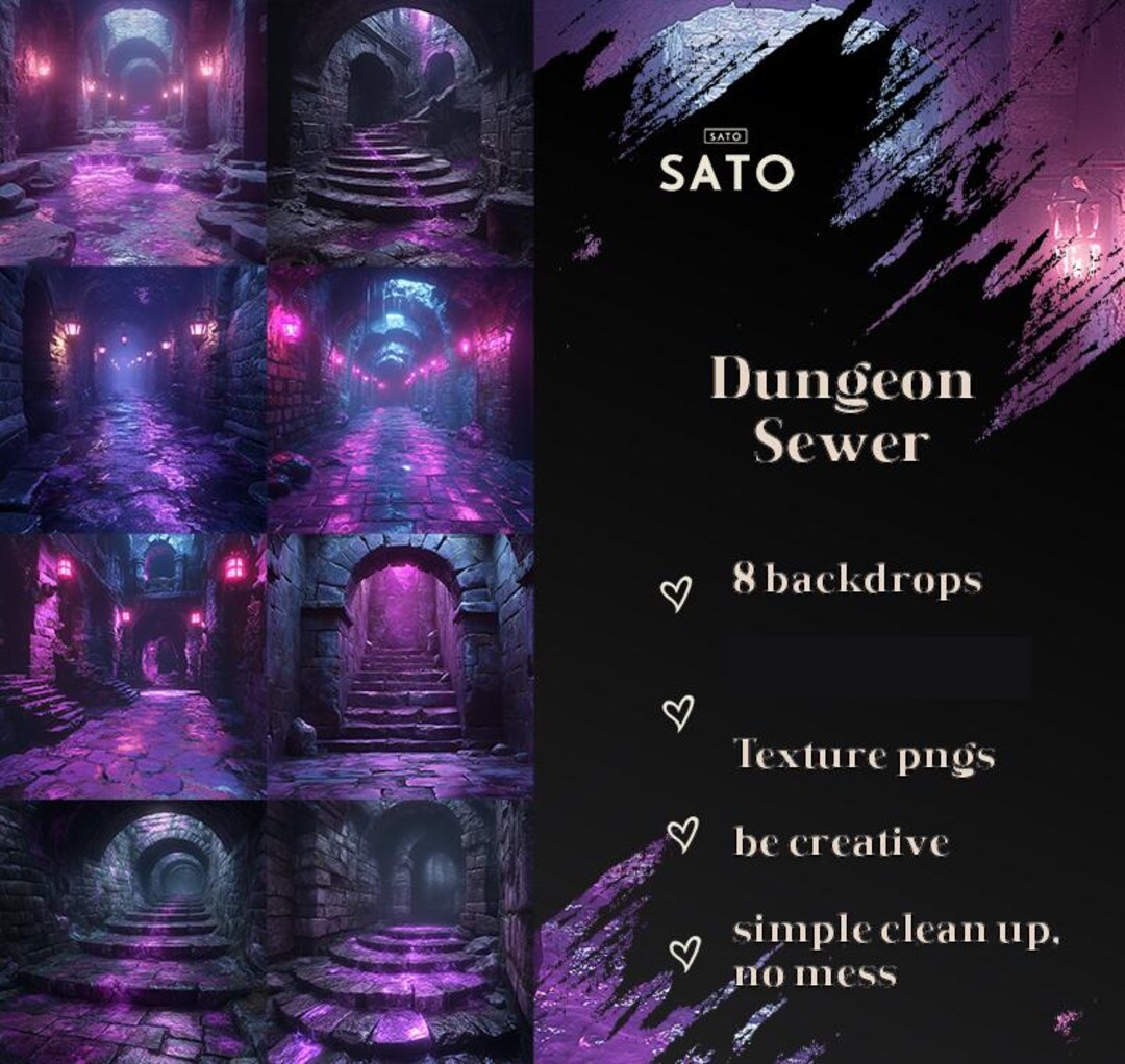 Dungeon Sewers, Fantasy Backdrops, Beautiful Backgrounds Digital Art ...