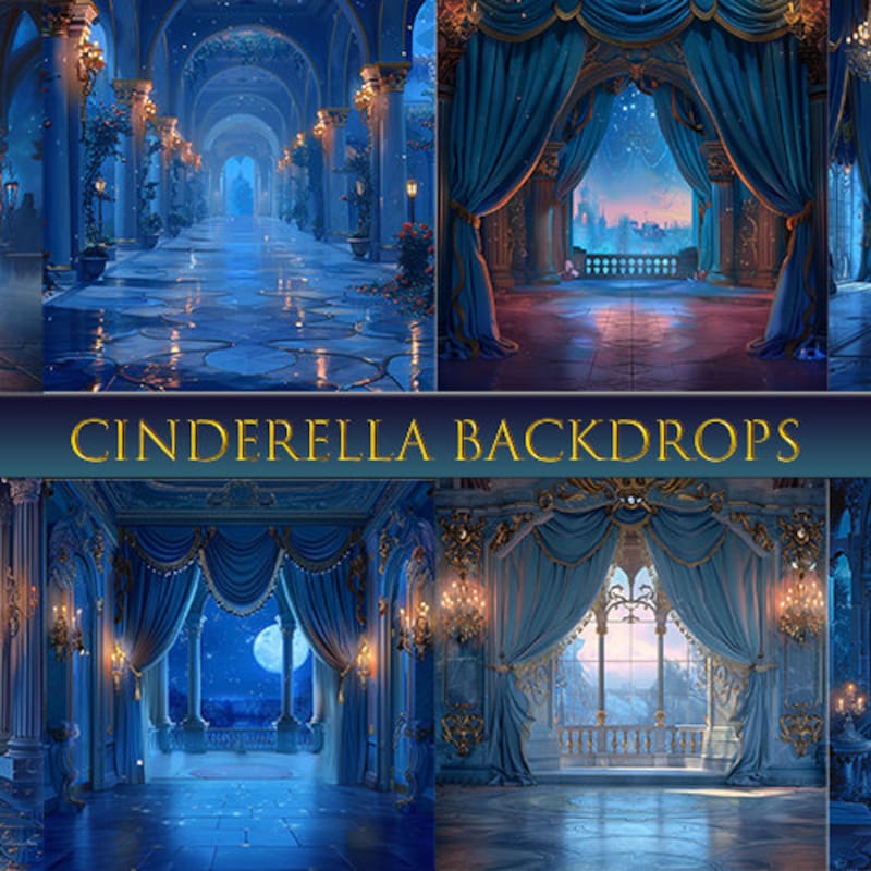 Cinderella Backdrop - Etsy