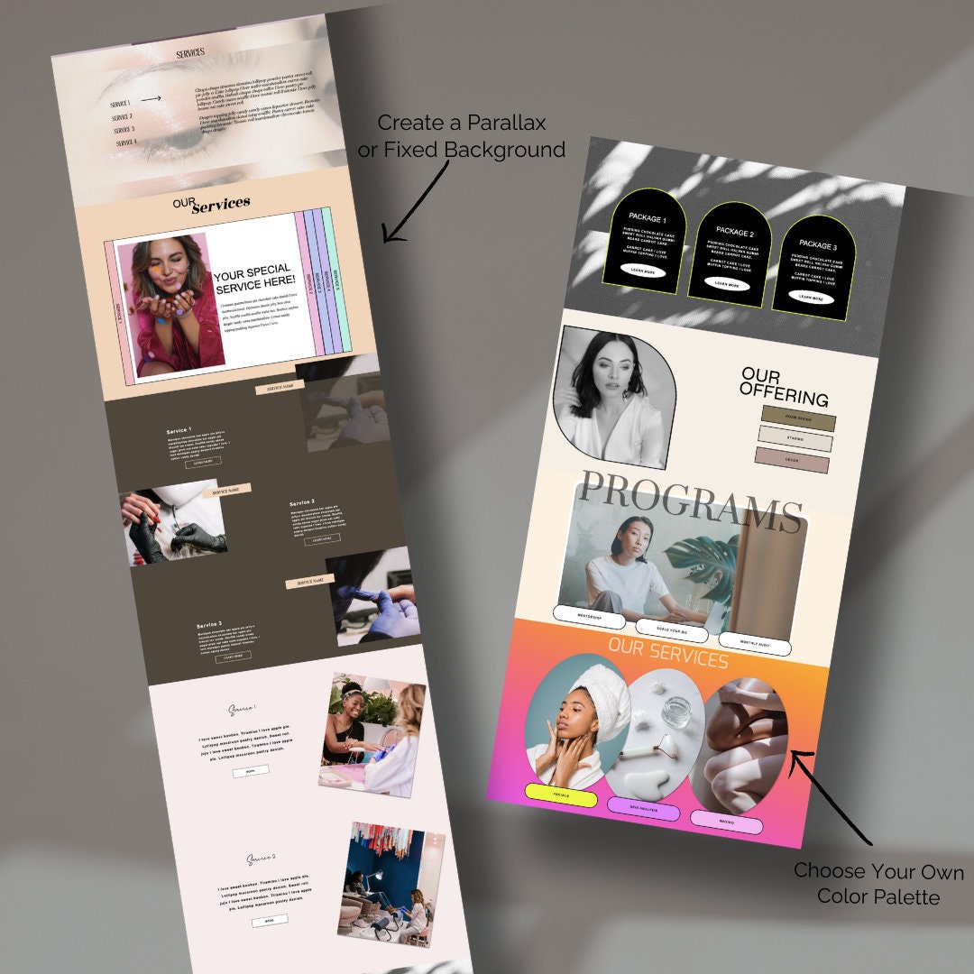 Showit Template Add On, Showit Website Template, Showit Accordion ...