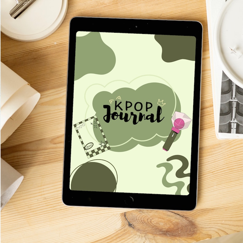 Printable Digital Kpop Journal Kpop Planner Green Kpop - Etsy