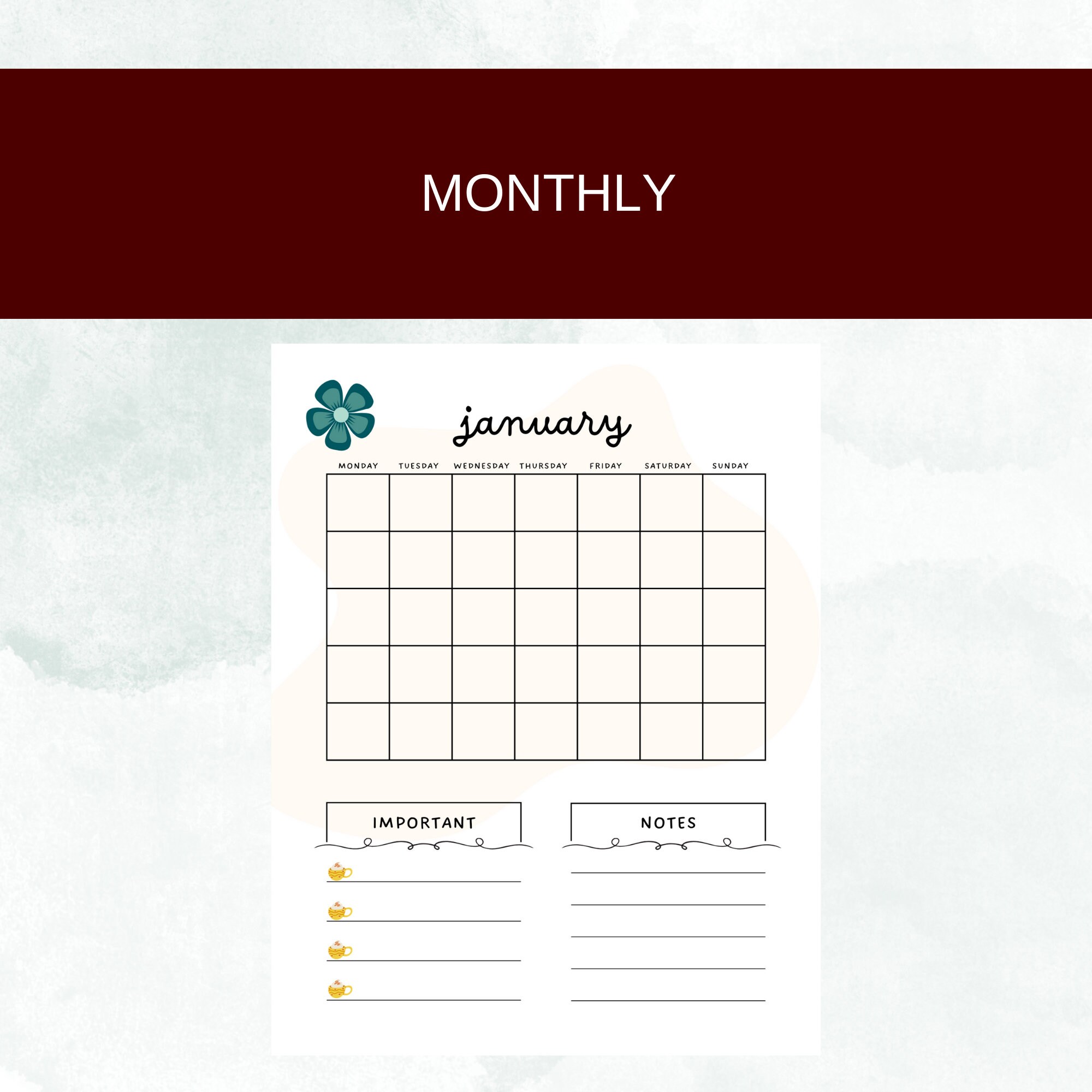 Printable Digital 2024 Planner 2024 Digital Planner 2024 Daily, Weekly ...