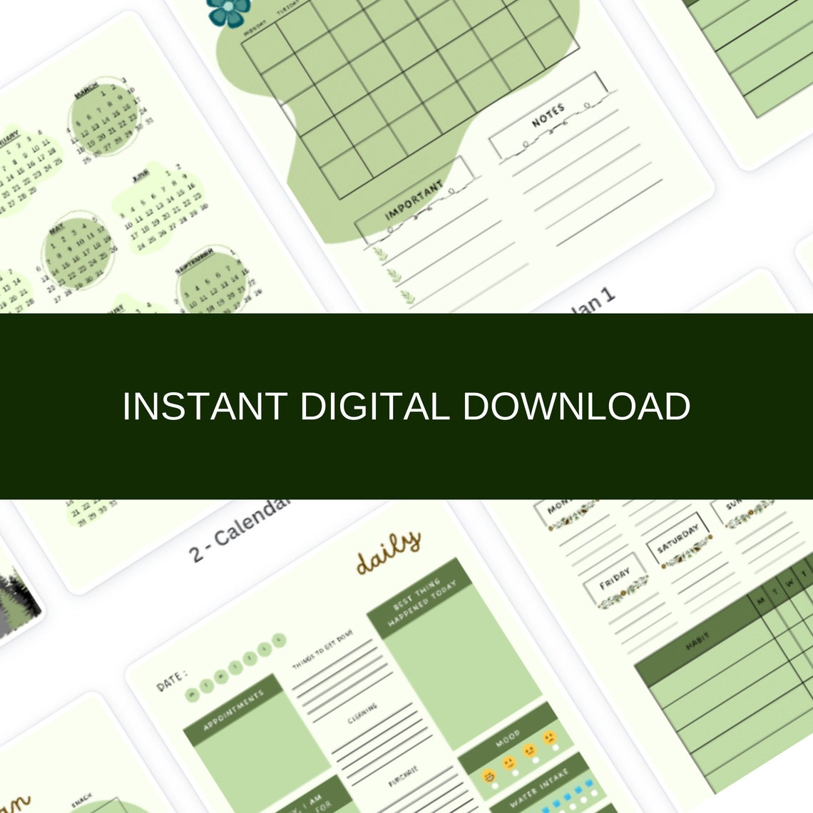 Printable Digital 2024 Planner 2024 Digital Planner 2024 Daily, Weekly ...