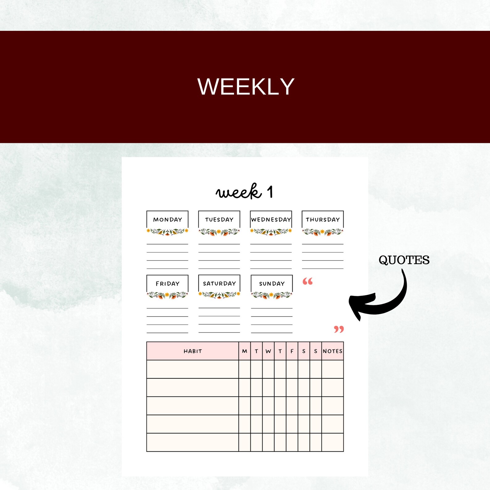 Printable Digital 2024 Planner 2024 Digital Planner 2024 Daily, Weekly ...