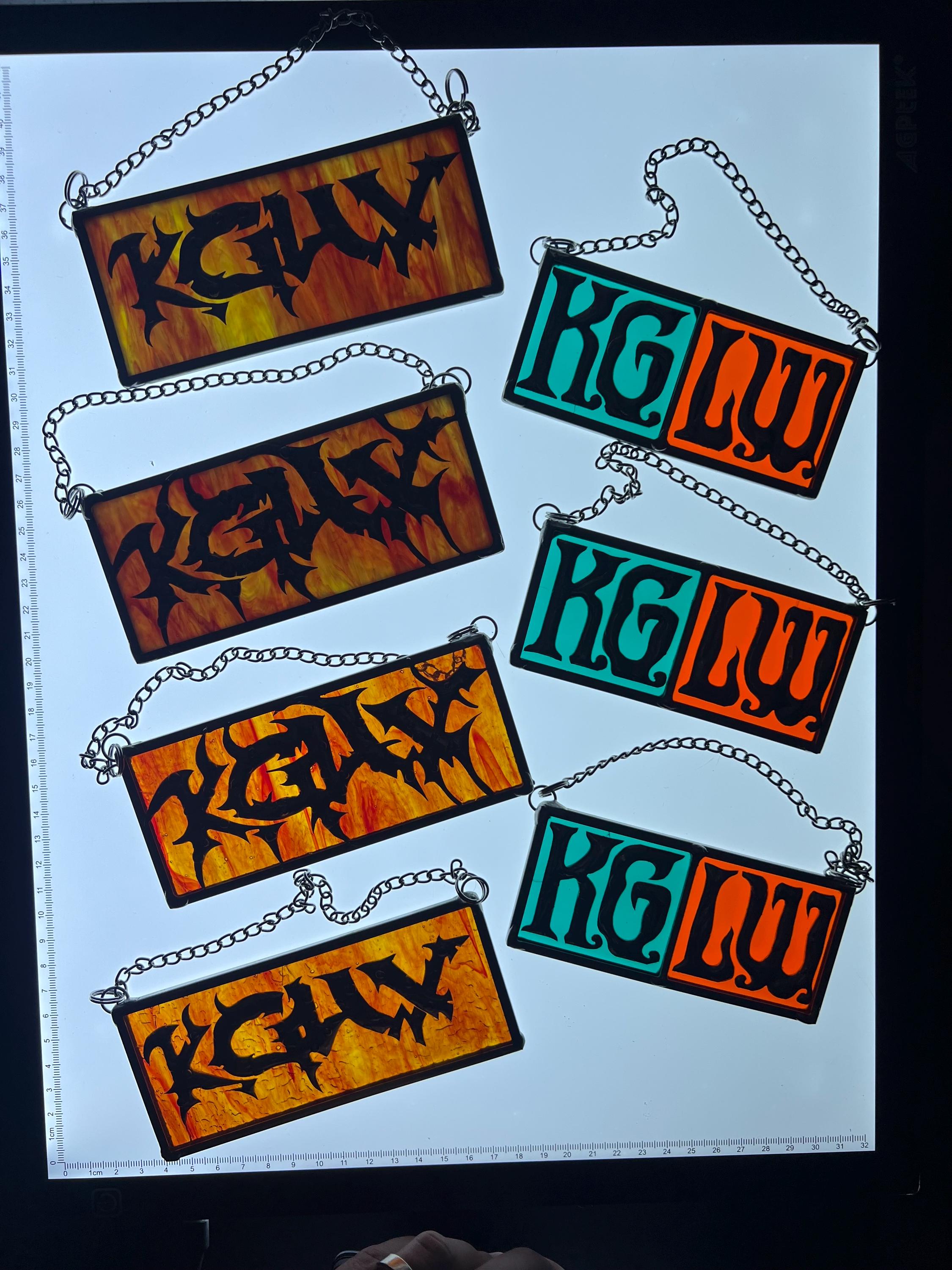 KGLW Stained Glass flamethrower Logo King Gizzard and the Lizard Wizard ...