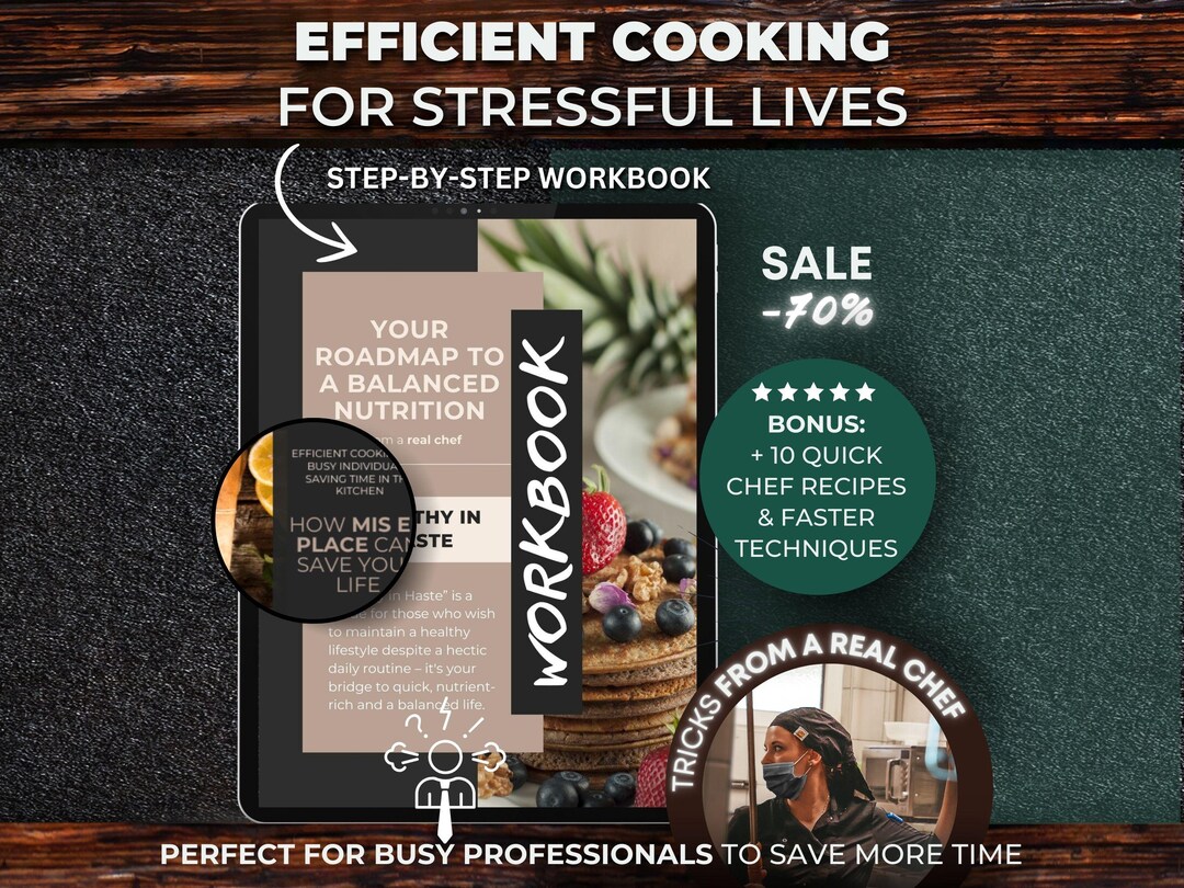 Efficient Cooking Workbook, Cooking for Busy People, Cook Smarter ...