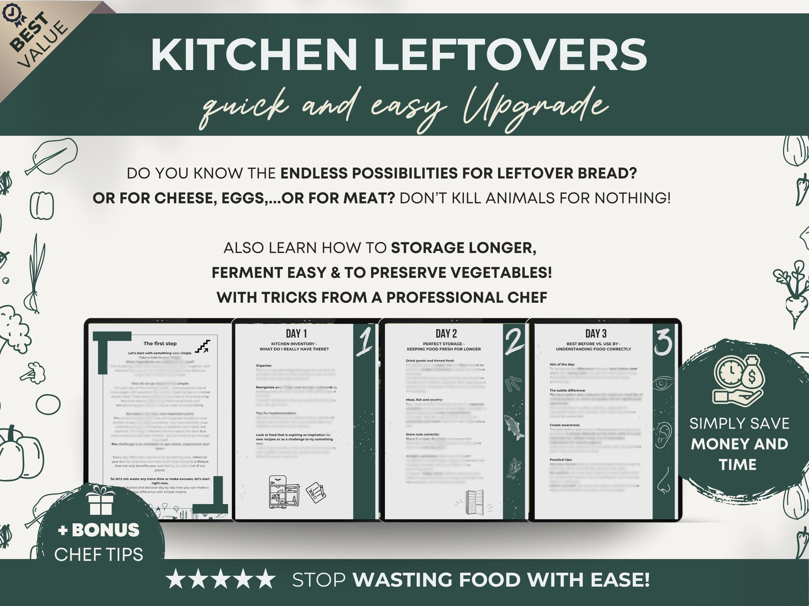 Food Waste Recycling, Reduce Food Waste Guide, How to Use Leftovers ...