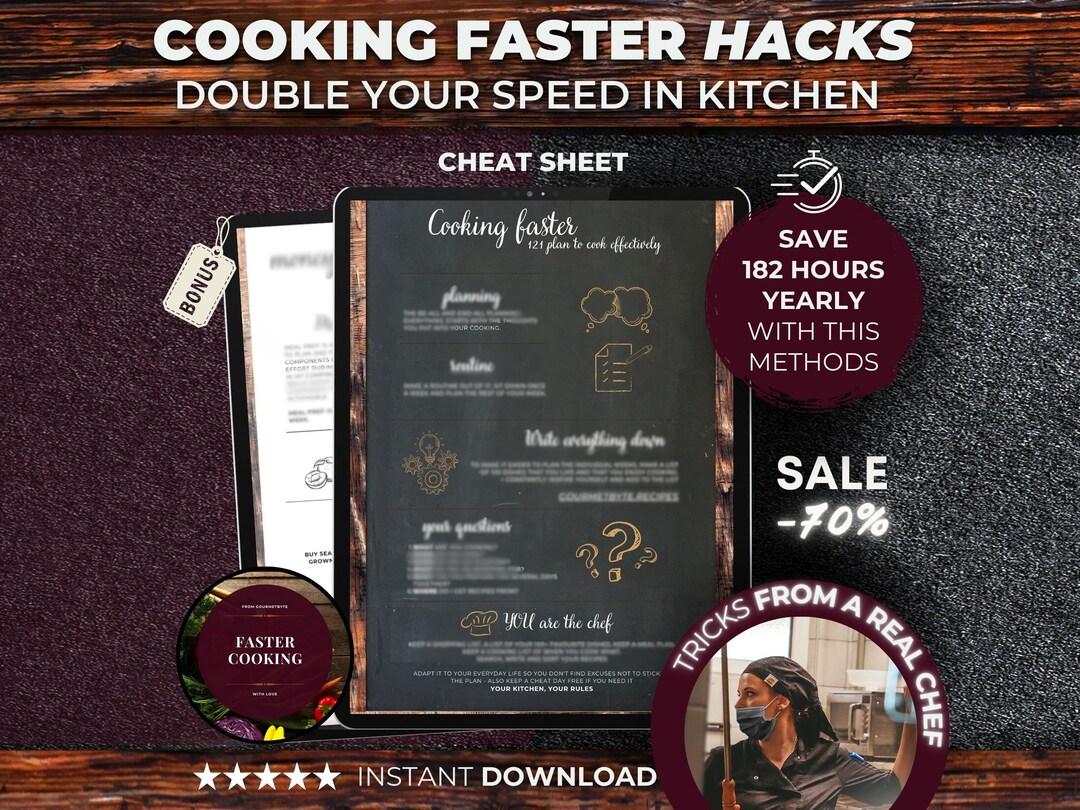 Faster Cooking Cheat Sheet, Quick Dish, Cooking Hacks, Fast Cooking ...