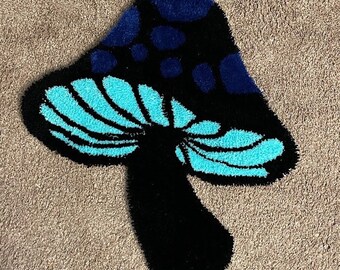 Tufted Super Mushroom Rug From Mario Bros. 1 in Stock. Custom Order ...