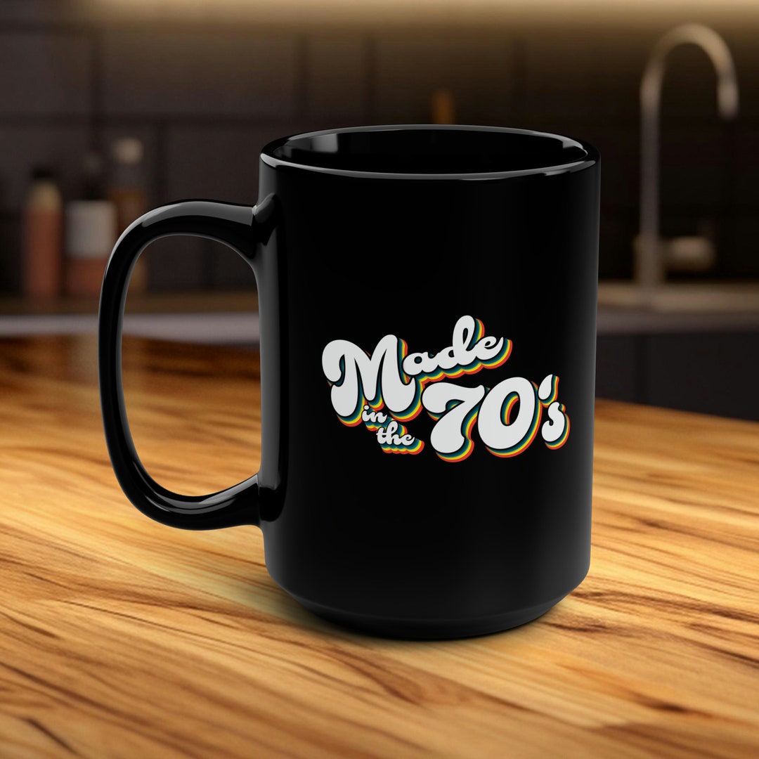 Made in the 70's Mug Retro Inspired Coffee Cup Nostalgic Gift Vintage ...