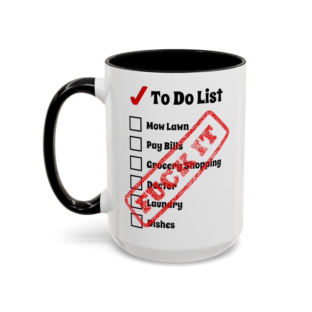 To Do List Mug Funny Task Checklist Coffee Mug Motivational Office Mug ...