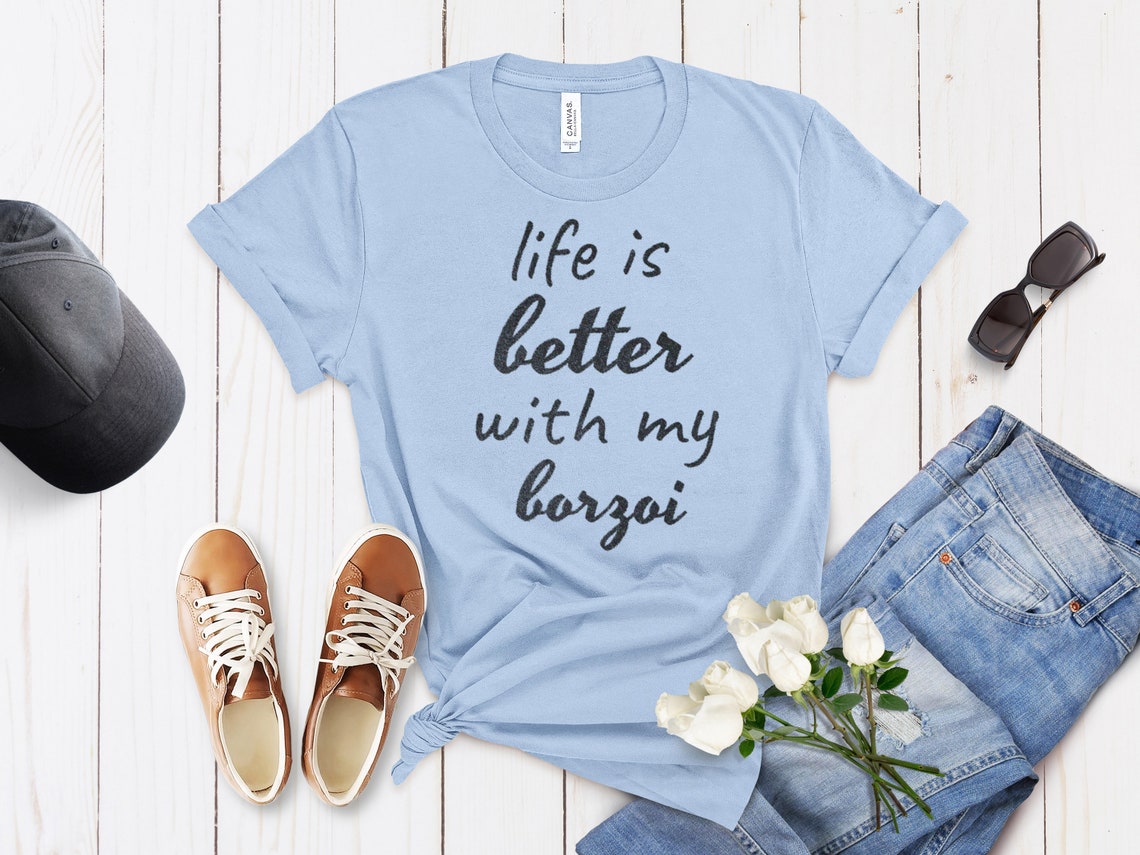 Borzoi Dog Comfort Shirt, Multiple Colors Available, Borzoi Dog Mom and ...