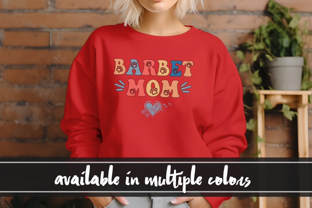 Barbet Dog Mom Sweatshirt, Barbet Mom Crewneck Sweatshirt, Dog Mom ...