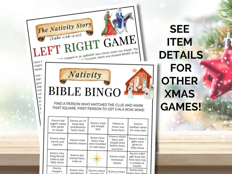 Nativity Printable | Bible Games for Kids | Christian Humor | Nativity ...
