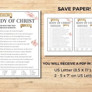 Bible Games for Kids | Body of Christ | Kids Bible Study Game ...
