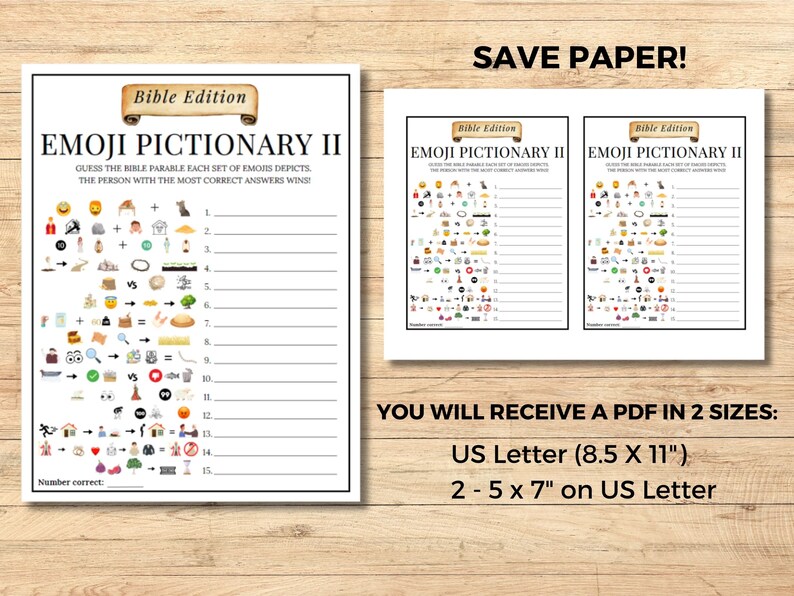 Bible Games for Kids | Emoji Guessing Game | Pictionary | Kids Bible ...
