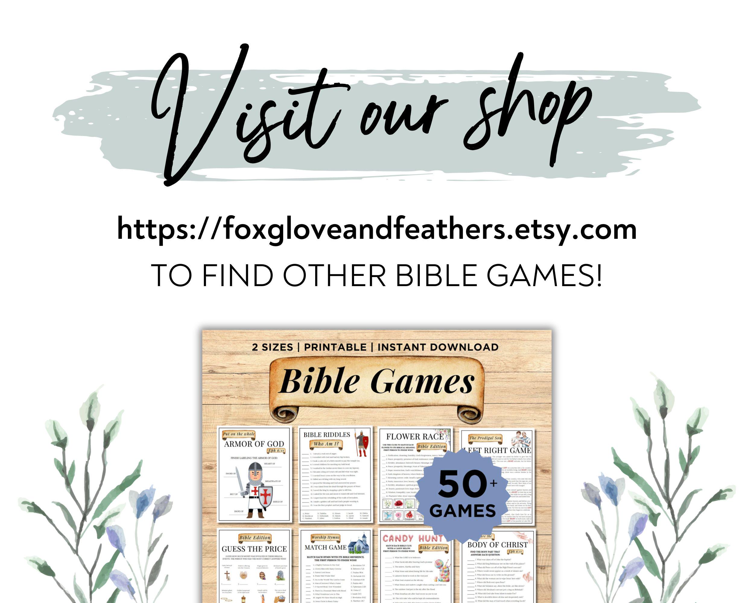 Team Building Games | Bible Games for Kids | VBS | Seminary Printables ...