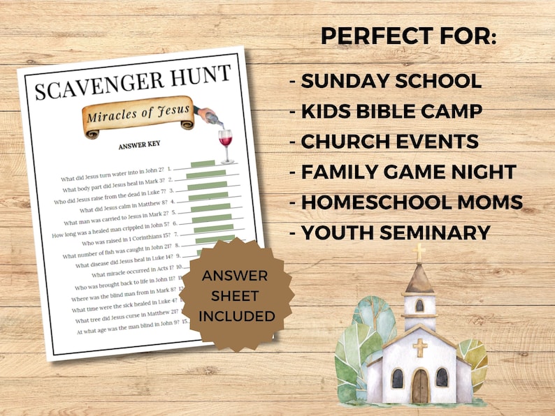 Scripture Scavenger Hunt | Seminary Printables | Bible Games for Kids ...