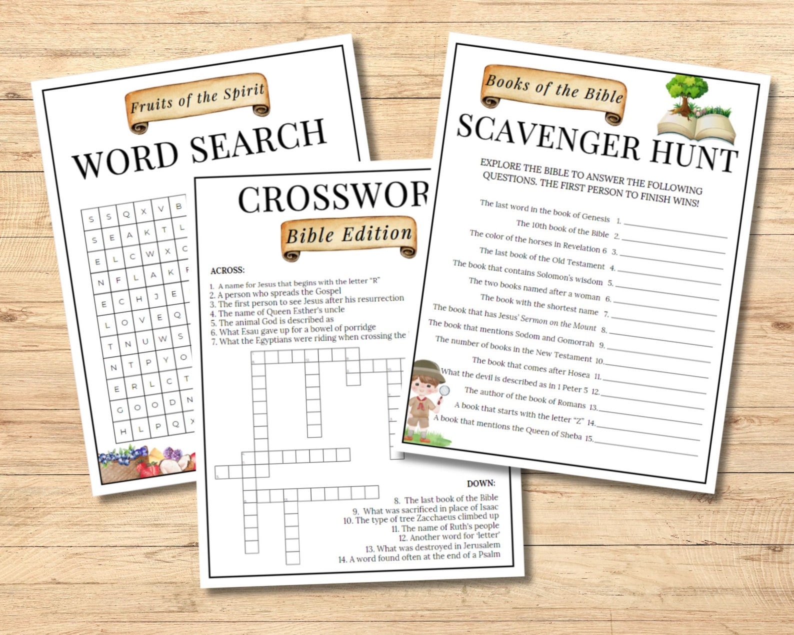 Bible Games for Kids Seminary Printables Religious Education Morning ...