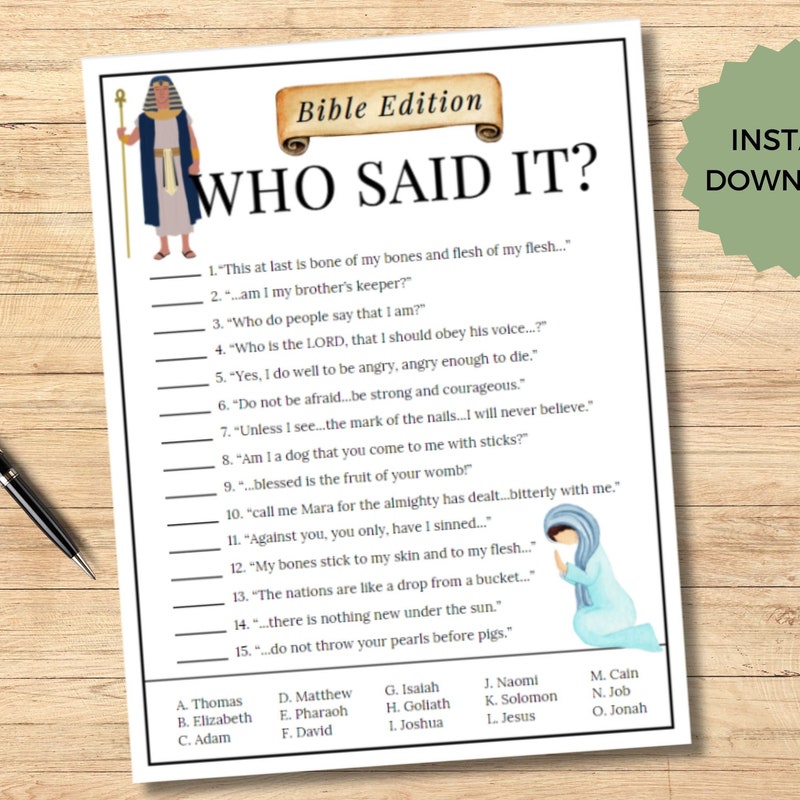 Bible Characters - Etsy