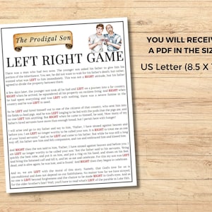 Left Right Game | Prodigal Son Celebration | Bible Games for Kids ...
