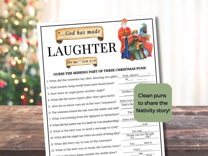 Nativity Printable | Bible Games for Kids | Christian Humor | Nativity ...